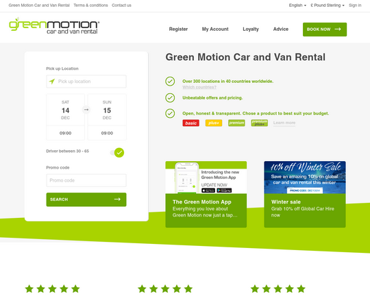 Green Motion - 41 Reviews - Vergelijk Autoverhuurders