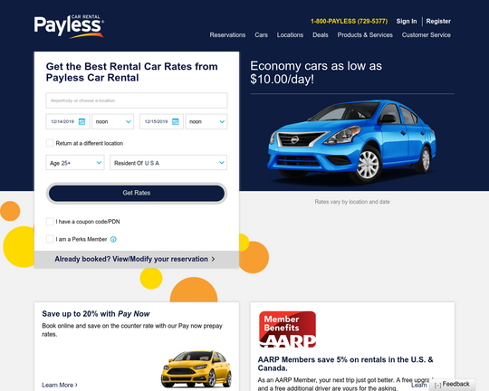 Payless Car Rental - 2 Reviews - Vergelijk Autoverhuurders